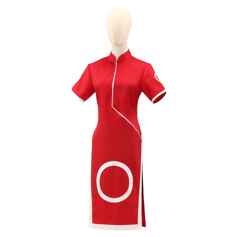 Naruto Genuine Haruno Sakura Cos Costume - Sakura Cheongsam Forehead ...