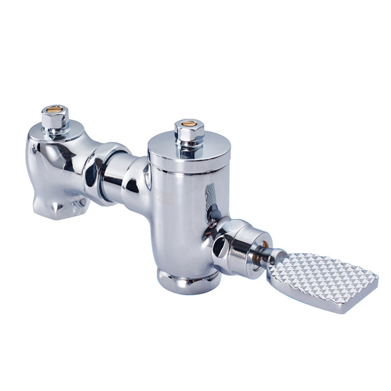 Huaerjie Copper Horizontal Flush Valve | Squat Toilet Foot Pedal Stool ...