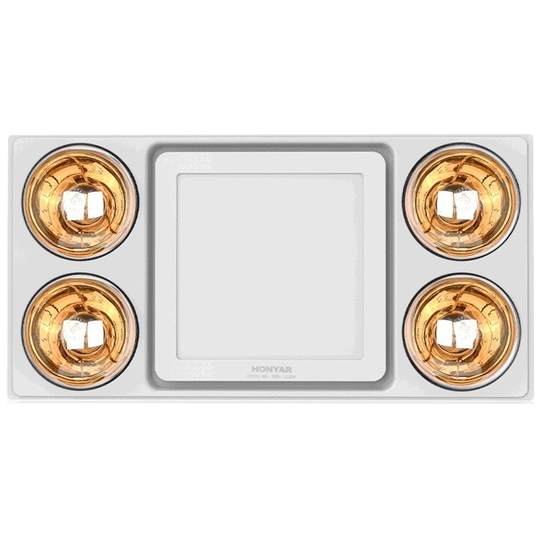 Hongyan Integrated Ceiling Light with Heater, Exhaust Fan, and Bathroom ...