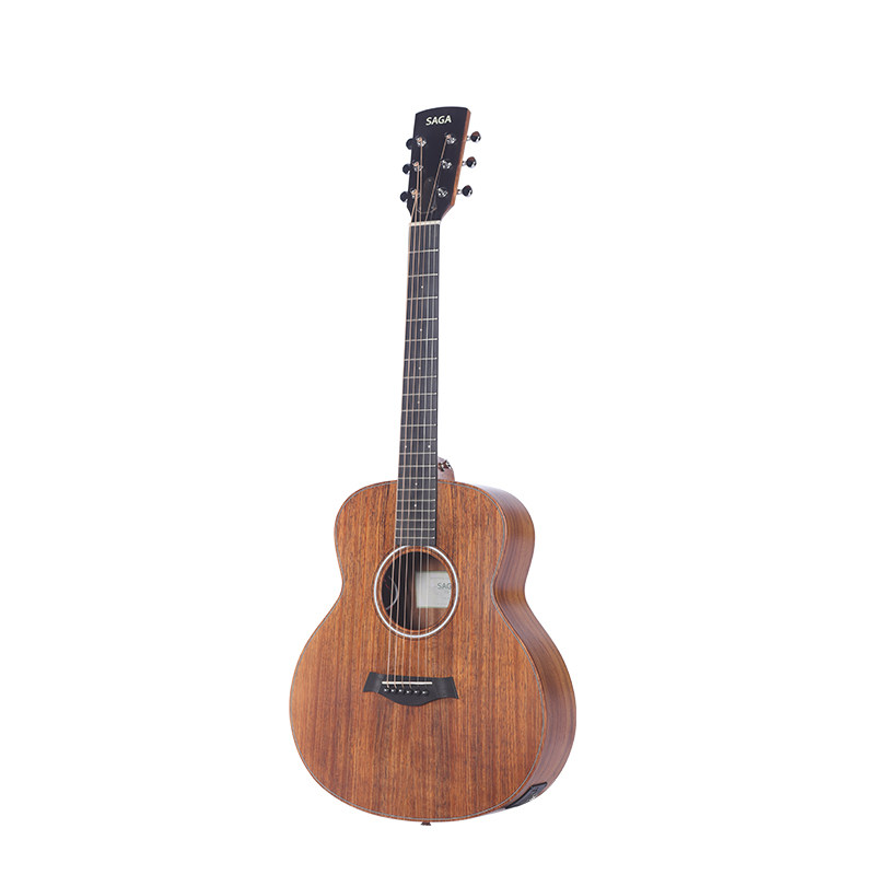 Saga gmmini virallinen acacia wood veneer professional -kitara