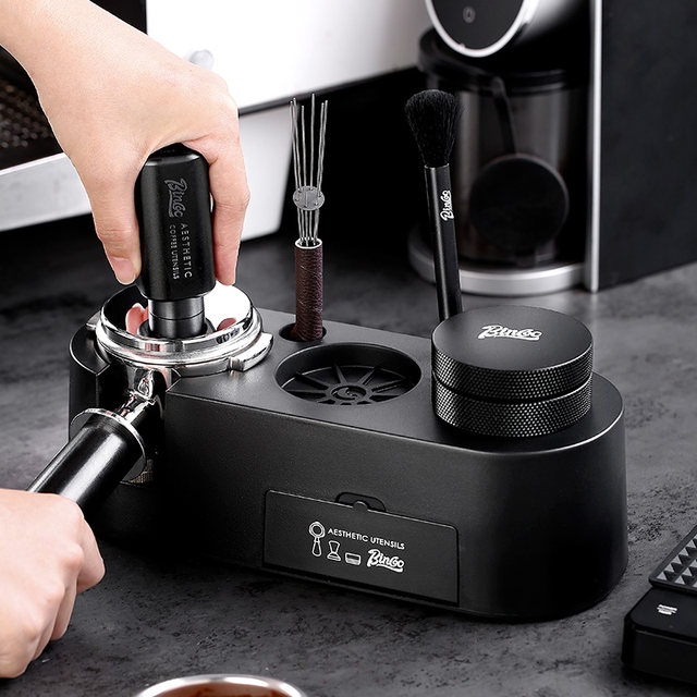 Coffee powder base set suit cloth powder three -piece coffee tool ...