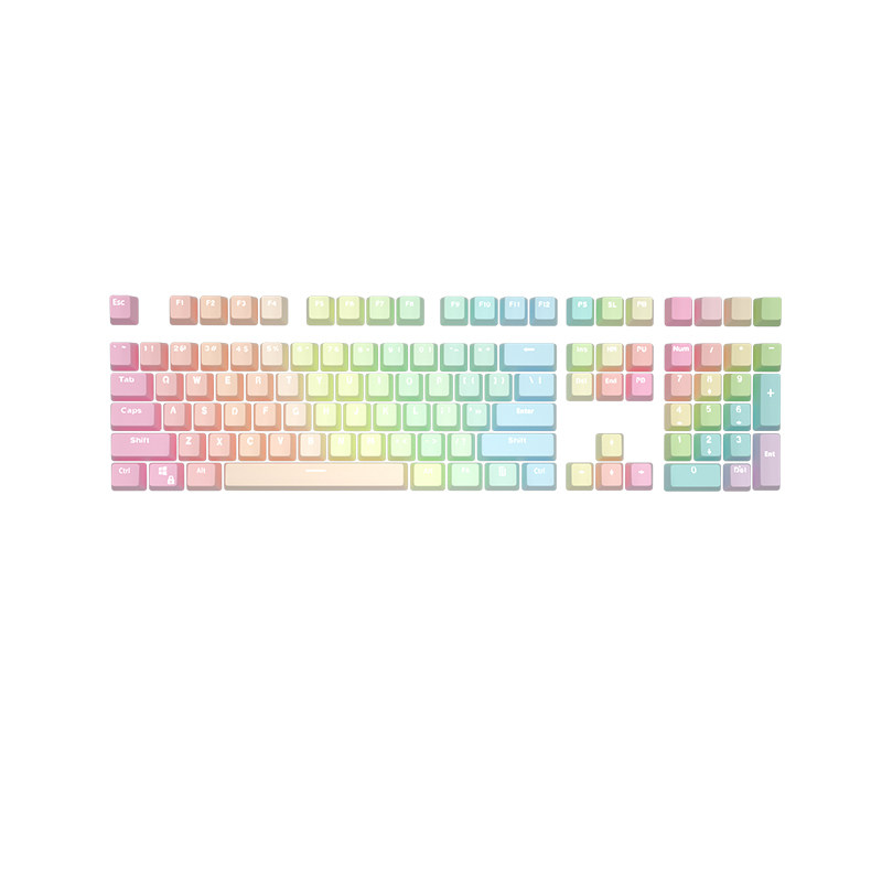 Readson Rainbow Gradient PBT Keycap - Altura OEM - Compatible con 61/68 ...