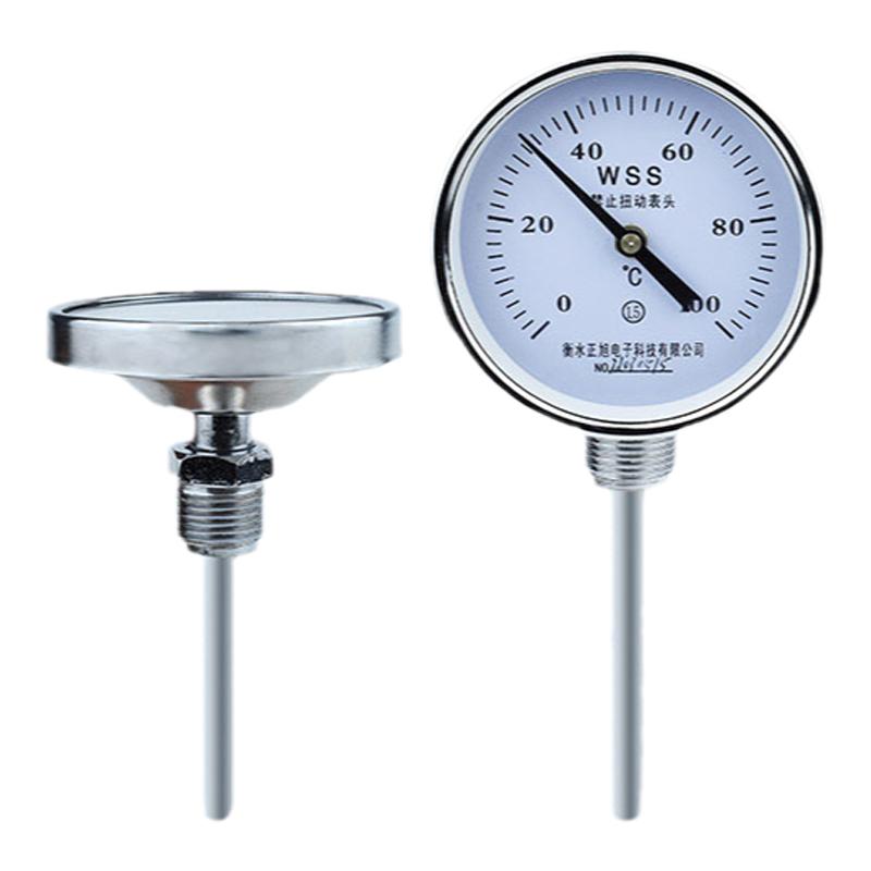 Yidu WSS-401/411 Bimetallic Industrial Thermometer - High Precision Temperature Meter