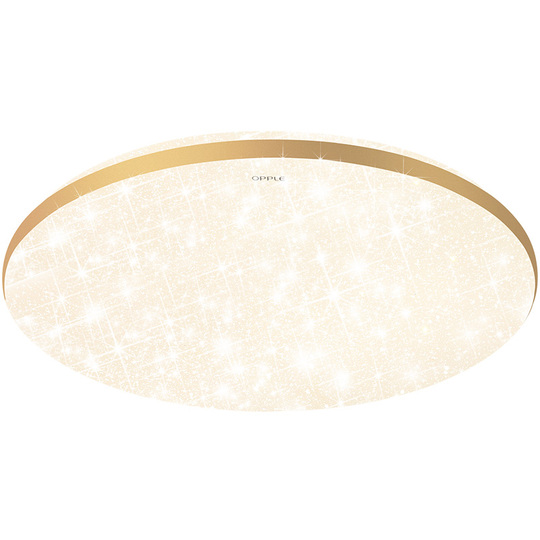 Opple LED Golden Ceiling Lamp - Modern Round Acrylic Light for Bedroom ...