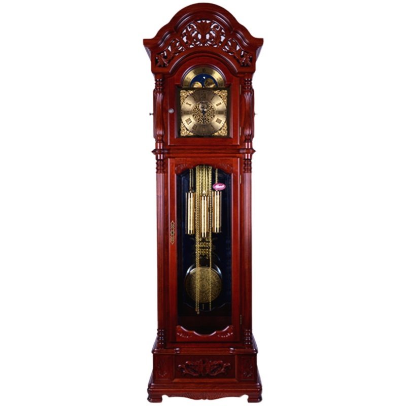 Német hemler mechanikus padlóóra klasszikus tömörfa csúcs zene idő ...