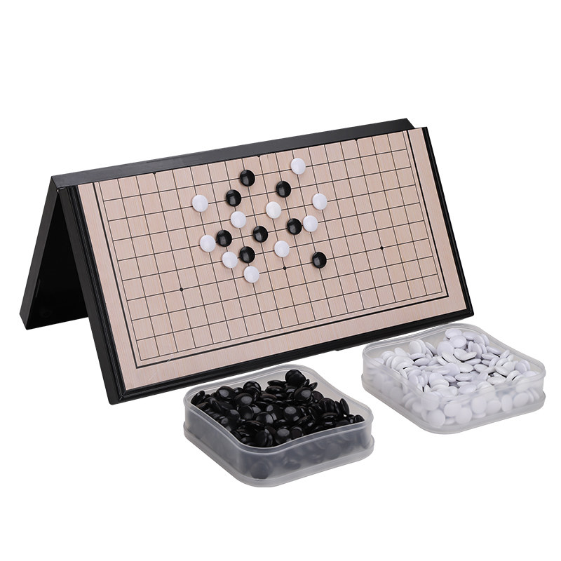Magnetic Go Backgammon Chess Set | Children and Students Puzzle Chess | Portable Chessboard Set