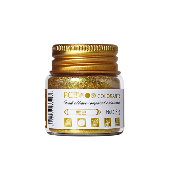 Edible PCB Baking Pigment Powder | Golden Pearlescent Effect | Silver ...