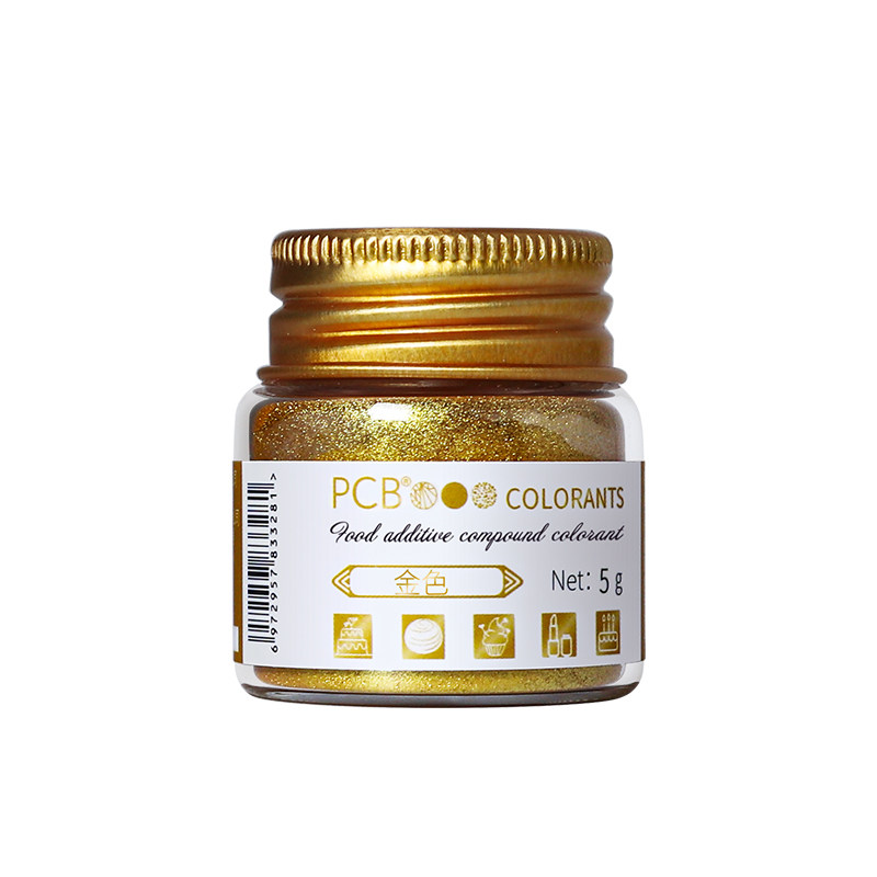 Edible PCB Baking Pigment Powder | Golden Pearlescent Effect | Silver ...