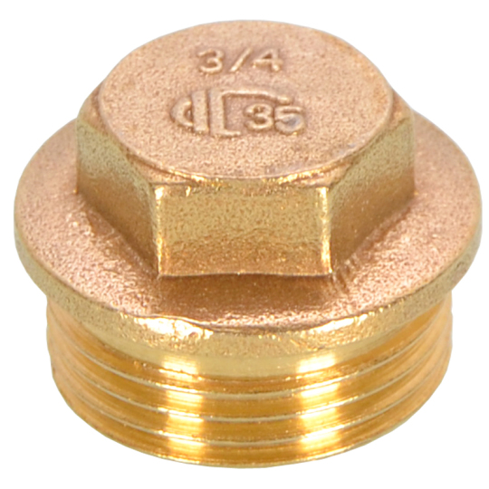 Cisqu Copper Pipe Plug - 1 Inch, 4/6 Point