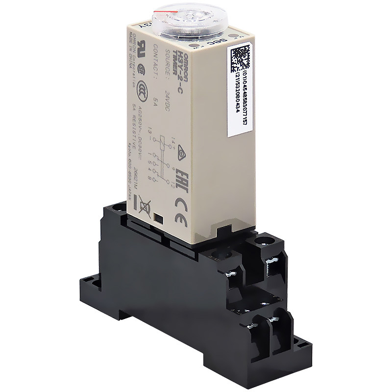 Omron time relay h3y-2-c dc24v ac220v: تتوفر خيارات تأخير التشغيل