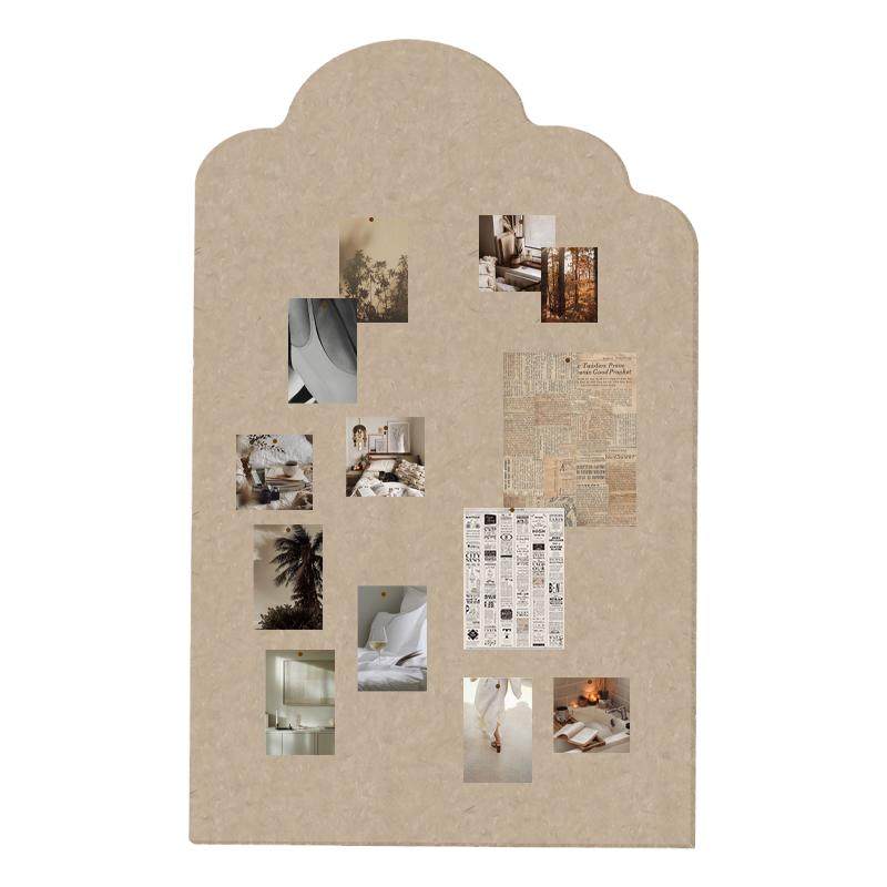 Half Healed Felt Photo Wall Display Board - Beige Brown