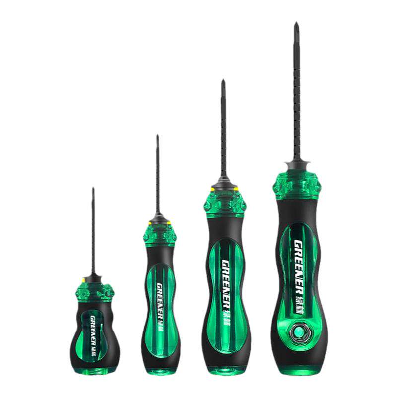 Green Forest Cross Slotted Telescopic Ratchet Screwdriver Set - Strong ...