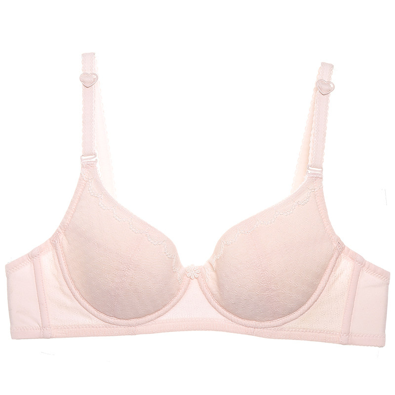 Bilim Girls' Cotton Bra - V-Neck, Thin Cup, 3/4 Coverage