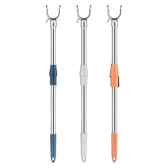 Clothes Drying Fork - Stainless Steel Retractable Balcony Clothes Pole ...