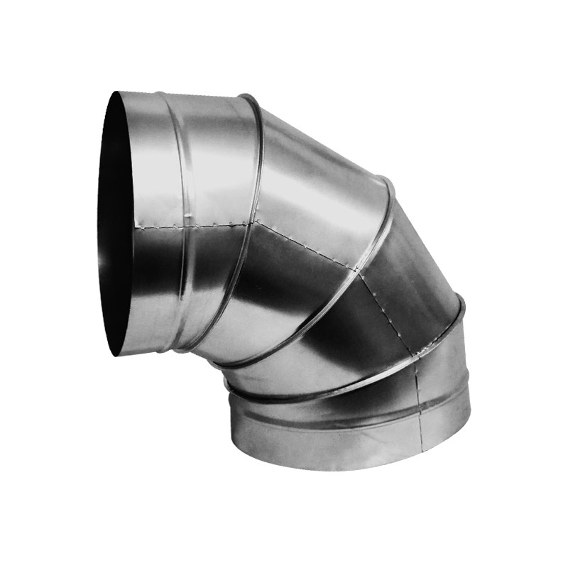 90 Degree White Iron Flue Pipe Elbow