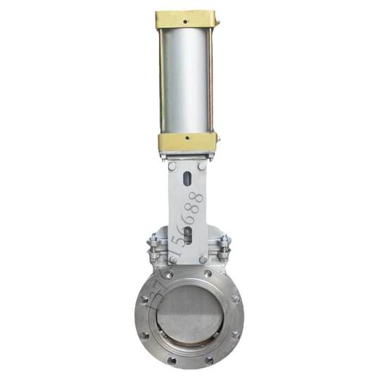 气动插板阀pz673h对夹dn200颗粒粉尘污水泥浆不锈钢刀型闸提升阀