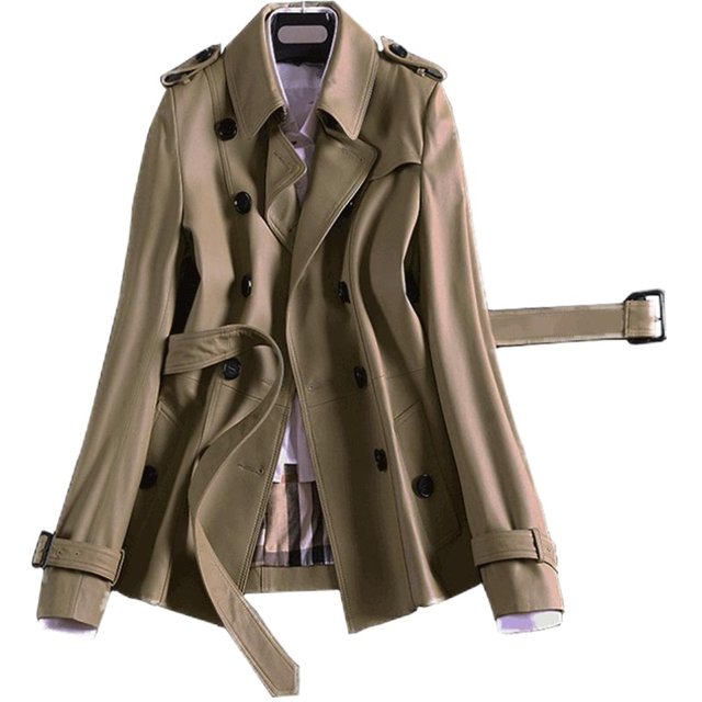 Short sheepskin Slim Set Object Structured Skin Substant Fashion Autumn ...