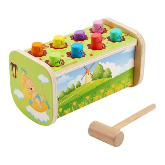 Leyouyou Wooden Gopher Hammer Early Education Toy - Baby & Toddler ...
