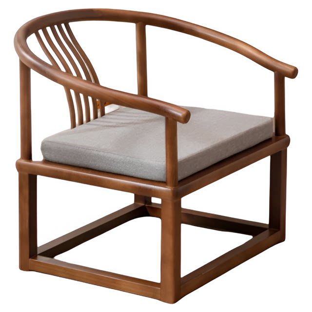 35cm high circle chair solid wood dwarf chair Chinese dwarf chair back ...