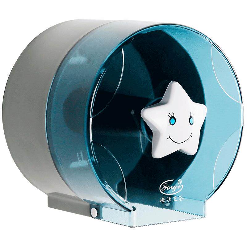 Forge Small Plastic Roll Tissue Box - Waterproof, No-Drill Mount