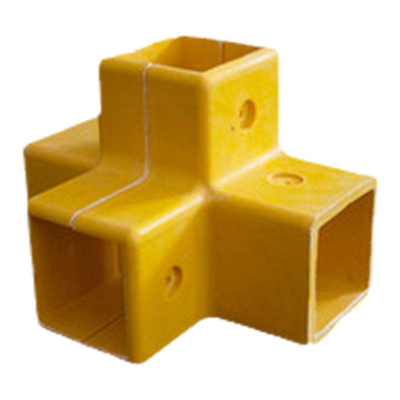 50 Square Tube Corner Four-Way Fiberglass Molded Parts Stair Guardrail ...