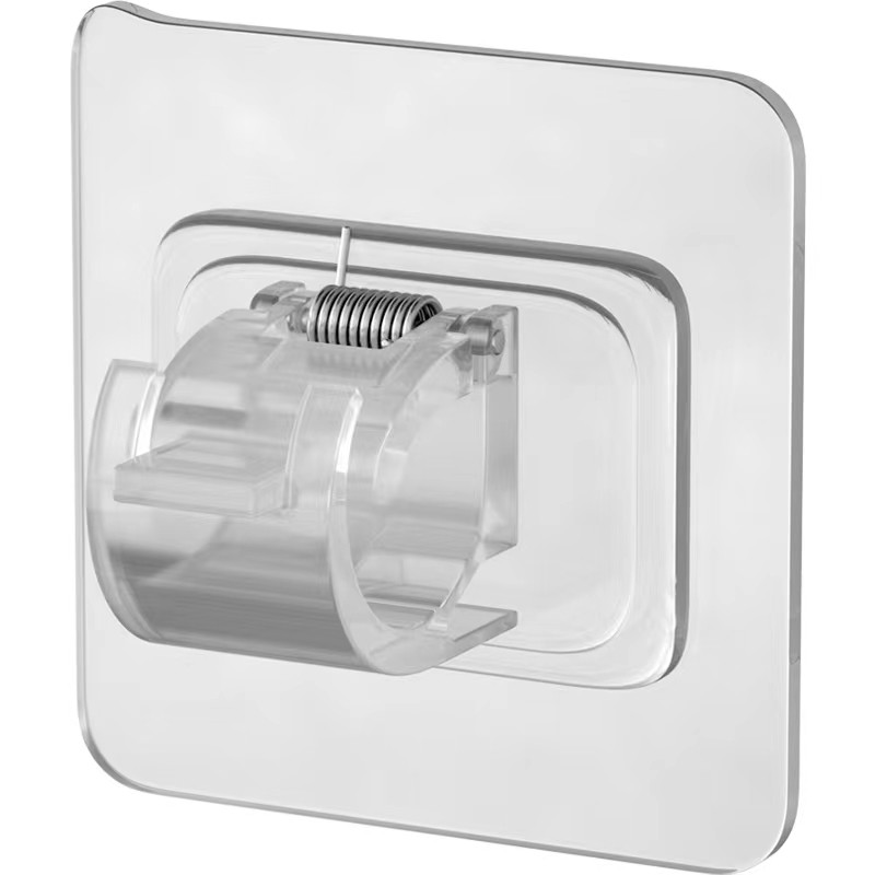 Adhesive Bracket Telescopic Rod Clip - Fixed Hanging Hook