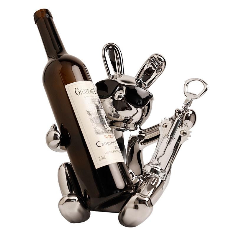 Rabbit Wine Rack Cabinet Decoration Living Room Display Holder Luxury ...