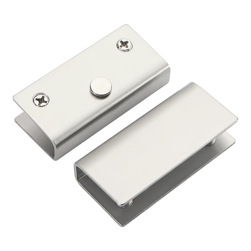 Stainless Steel Glass Upper and Lower Hinges - Punch-Free Cabinet ...