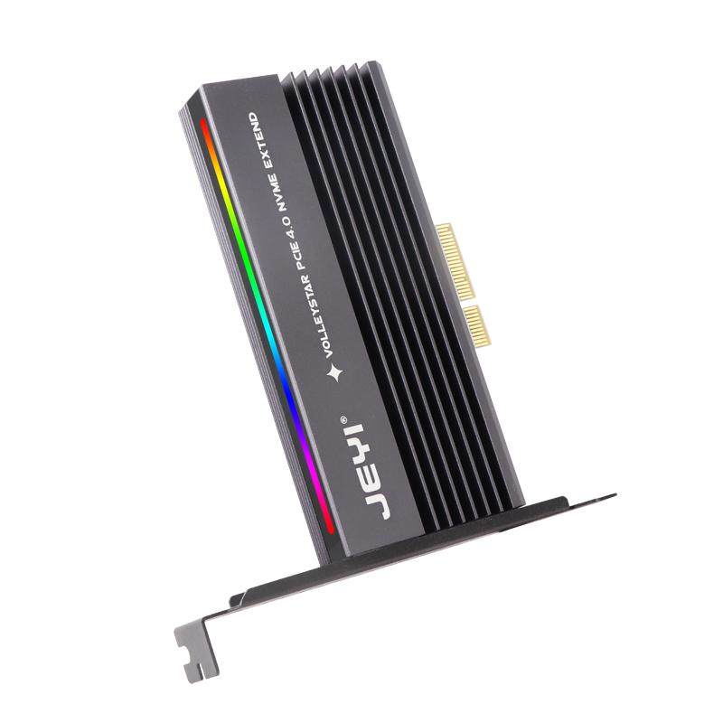 Jeyi Volley Star PCIe 4.0 to M.2 NVMe SSD Adapter Card