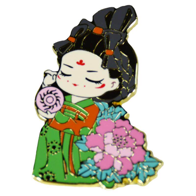 Badge en alliage du musée du Henan - Design Sui, Tang et Cinq Dynasties