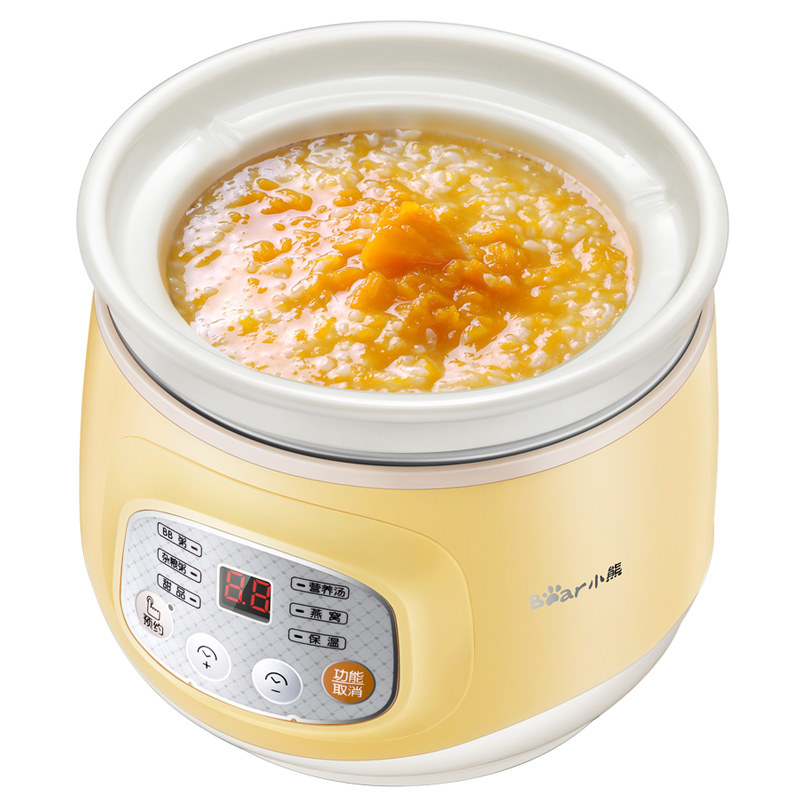 Baby Bear Porridge Pot BB Cooker Steaming Food Supplement Mini Stew Pot