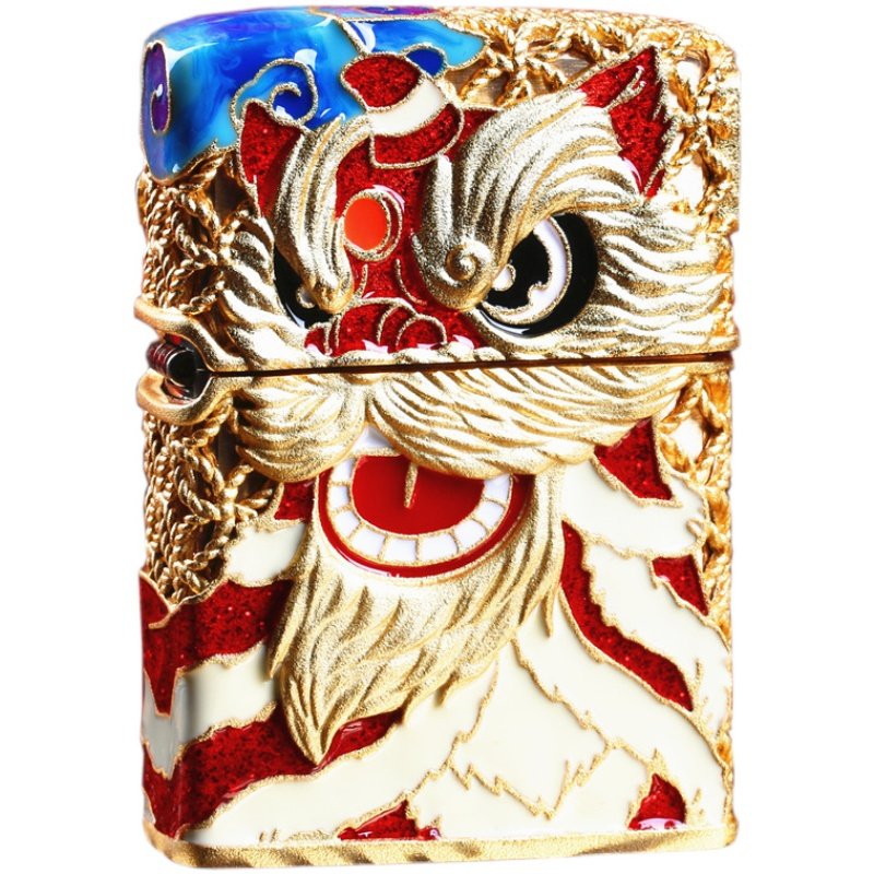 Zippo DIY Painted Windproof Lighter - Lion Limited Edition
