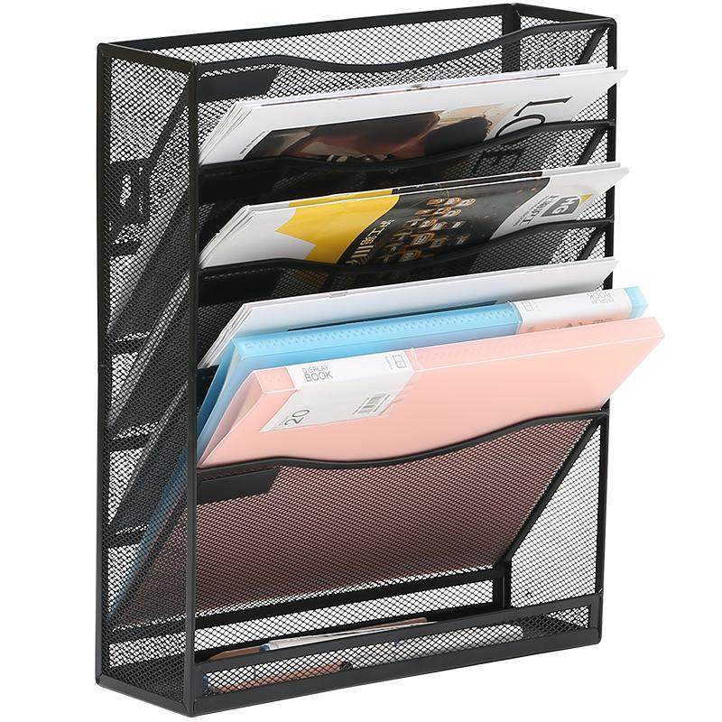 Estante para archivos de metal de 5 capas marco para archivos montado ...