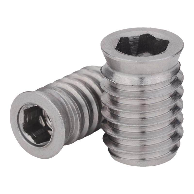 304 Stainless Steel Internal and External Teeth Embedded Nuts for ...