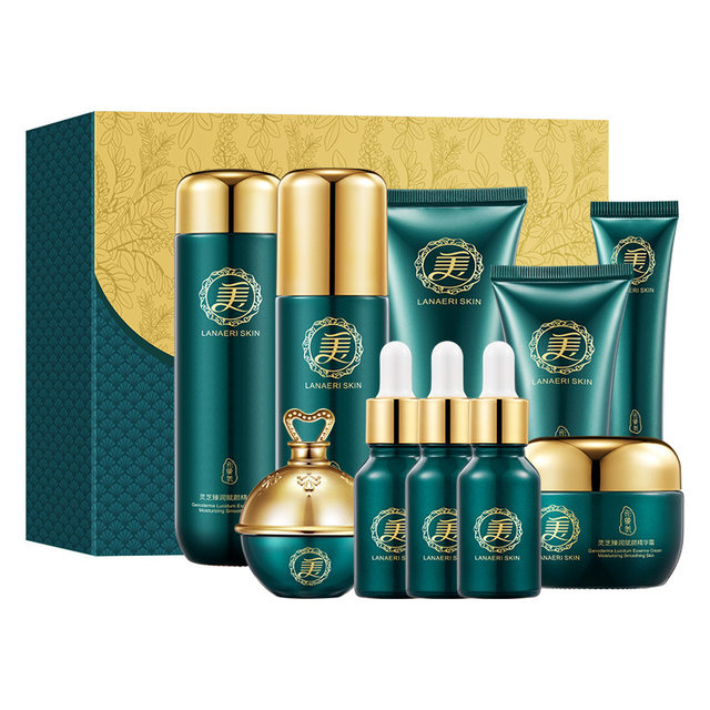 Ganoderma lucidum skin care product set, whitening, hydrating, anti ...