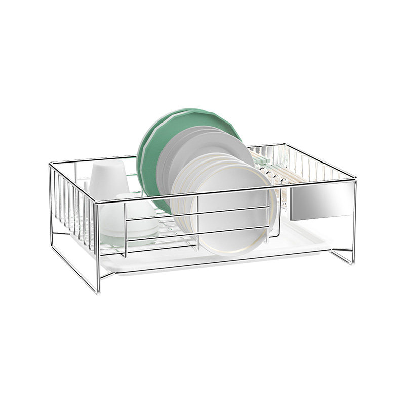 Kitchen Companion Single-Tier Stainless Steel Dish Rack