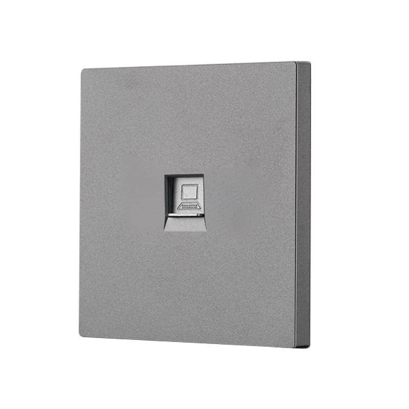 Gigabit Network Cable Socket Panel with Crystal Head Straight Plug for ...