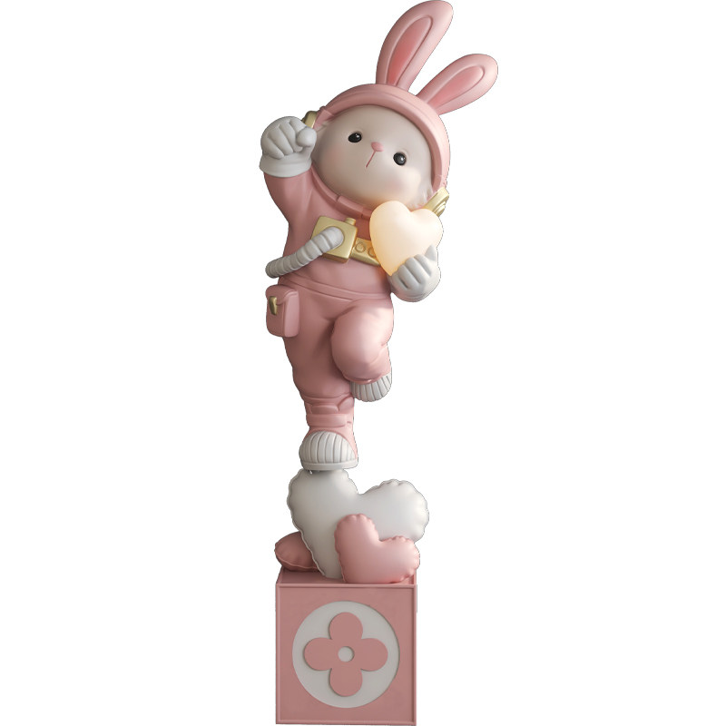 Light Luxury Rabbit Hall Floor-Standing Furnishings for Home Decor
