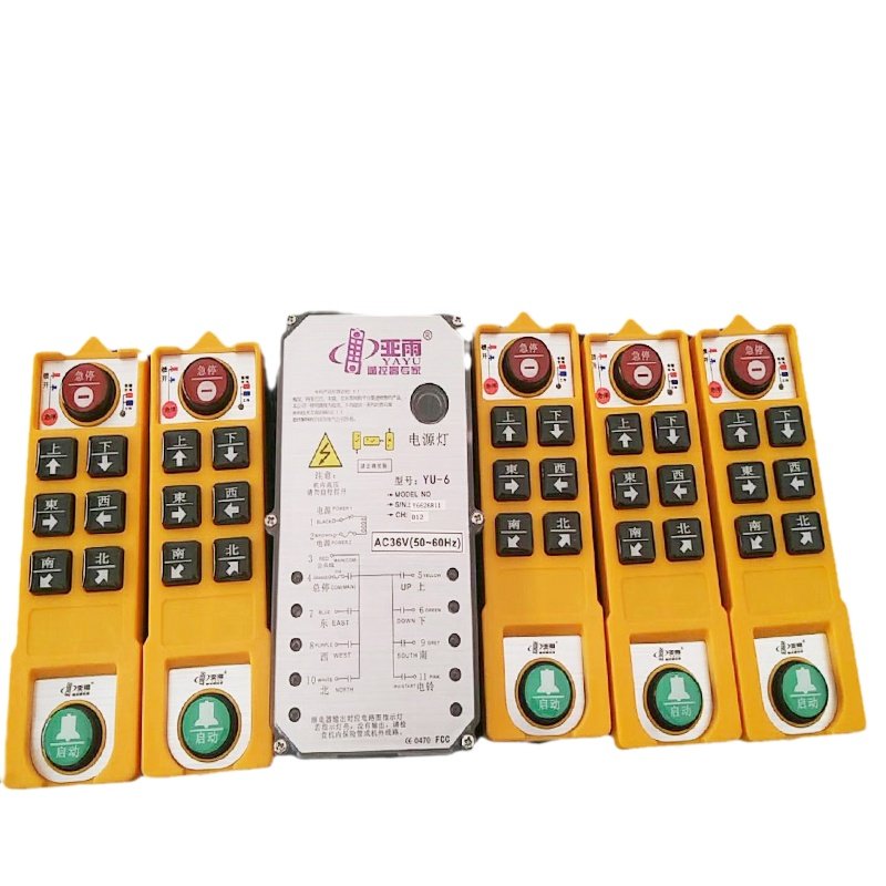 Yayu YU-6 Industrial Wireless Remote Control Electric Hoist Traveling Controller Overhead Crane ...