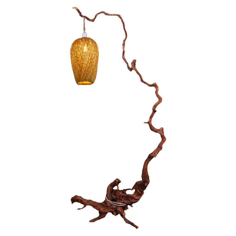 Lámpara de Pie Mingmutang Tree Root - Estilo Chino Nuevo Zen
