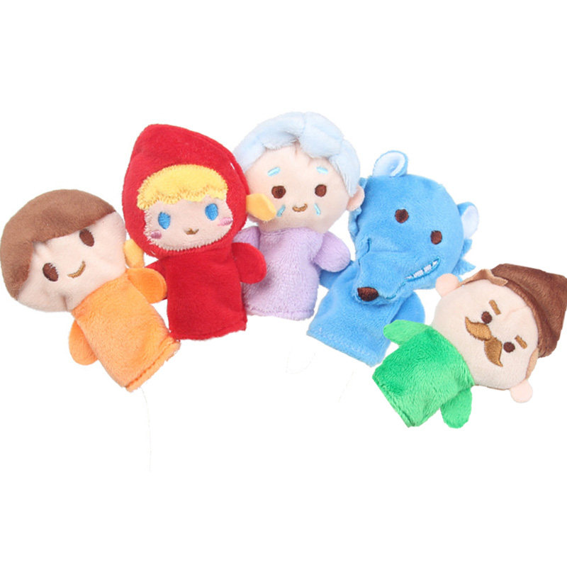 Finger Dolls Animal Baby Family Hand Puppet Toys for Kindergarten Teaching