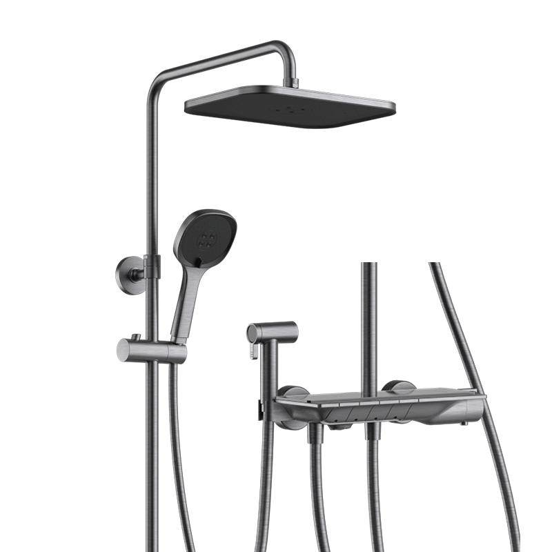 Jomoo Square Nozzle Shower Set with Storage Booster