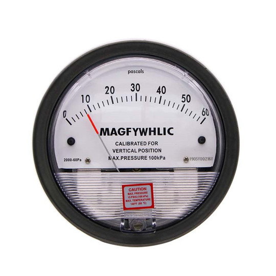 Magfywhlic Micro Pressure Differential Gauge - Air & Gas Pressure Meter