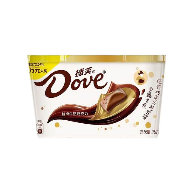 Dove (DOVE) Silk Milk Chocolate 252G Office Leisure Chasing Snack Bowl Bowl Blocking Chocolate
