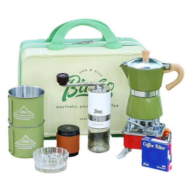 bincoo Moka Pot Set Outdoor Camping Coffee Pot Portable Travel Tools ...
