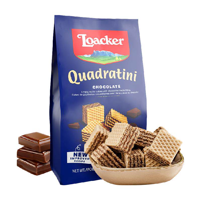 Loacker Chocolate Wafer Biscuits 125g - Imported Italian Snack