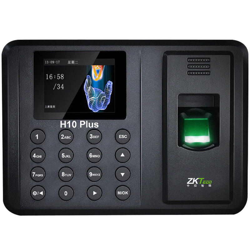 ZKTeco H10Plus Fingerprint Punch Card Attendance Machine - Smart All-in ...