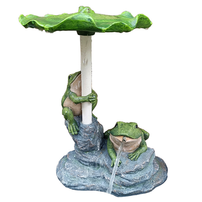 Frog Lotus Leaf Pond Decoration - Water Circulation Landscaping