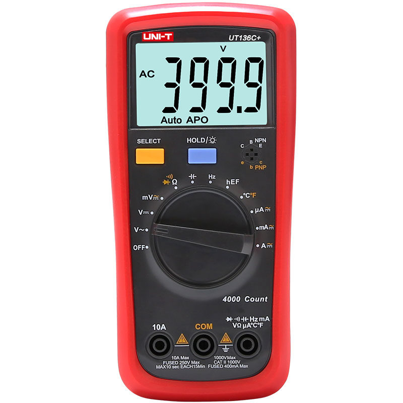 Ulide UT136A Digital Multimeter - Anti-Burn Universal Meter