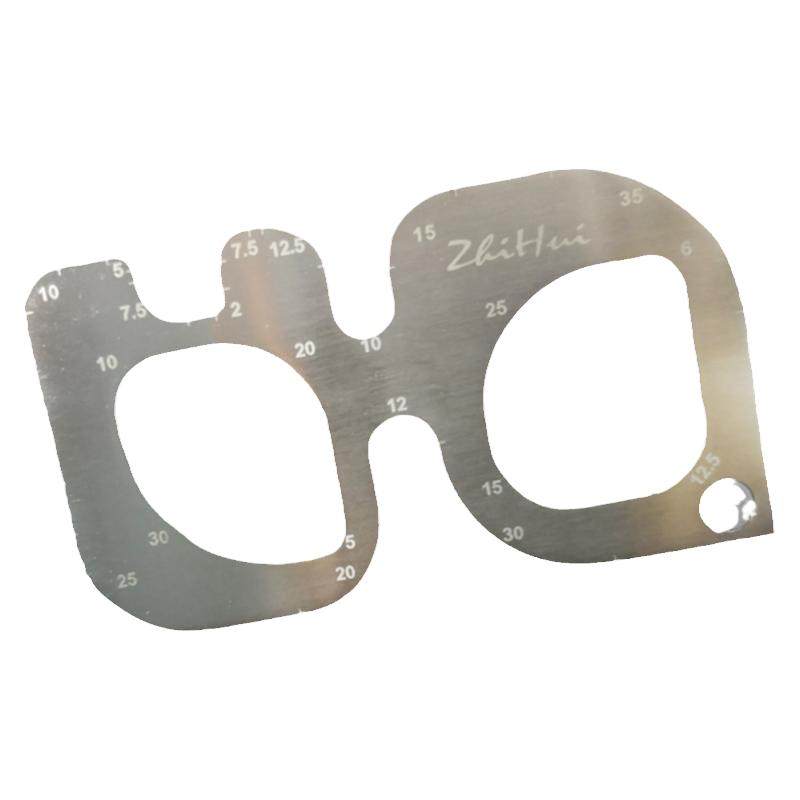 Zh 304 Stainless Steel Rounded Corner Ruler - DIY Leather Craft Tool